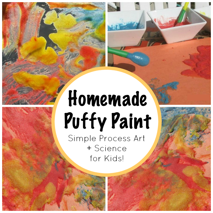 Homemade Puffy Paint Recipe - Where Imagination Grows