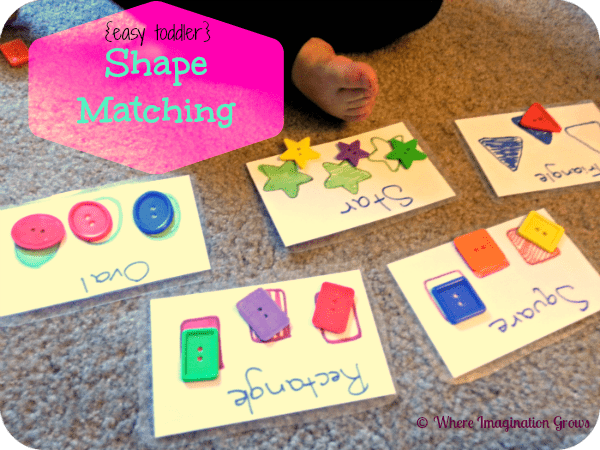 DIY Shape Matching Game For Toddlers Where Imagination Grows DIY Shape Matching Game For Toddlers Where Imagination Grows