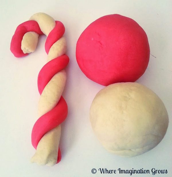 Candy Cane Scented Playdough