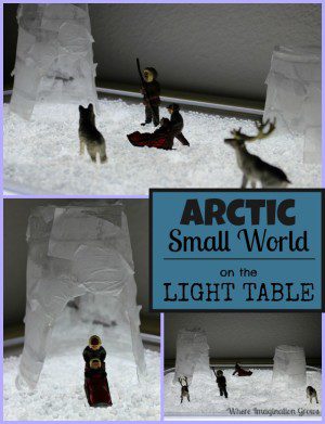 Igloo Craft & Arctic Small World on the Light Table - Where Imagination ...
