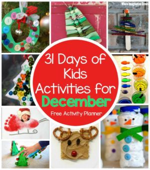 31 Days of Kids Activities for December! Free Activity Calendar ...