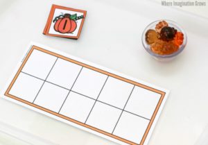 Halloween Ten Frame & Number Cards Printable - Where Imagination Grows